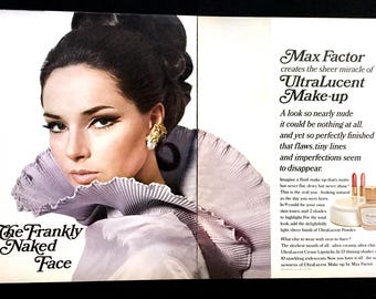 1961 Max Factor Vintage Ad, Advertising Art, Magazine Ad, 1960's ...