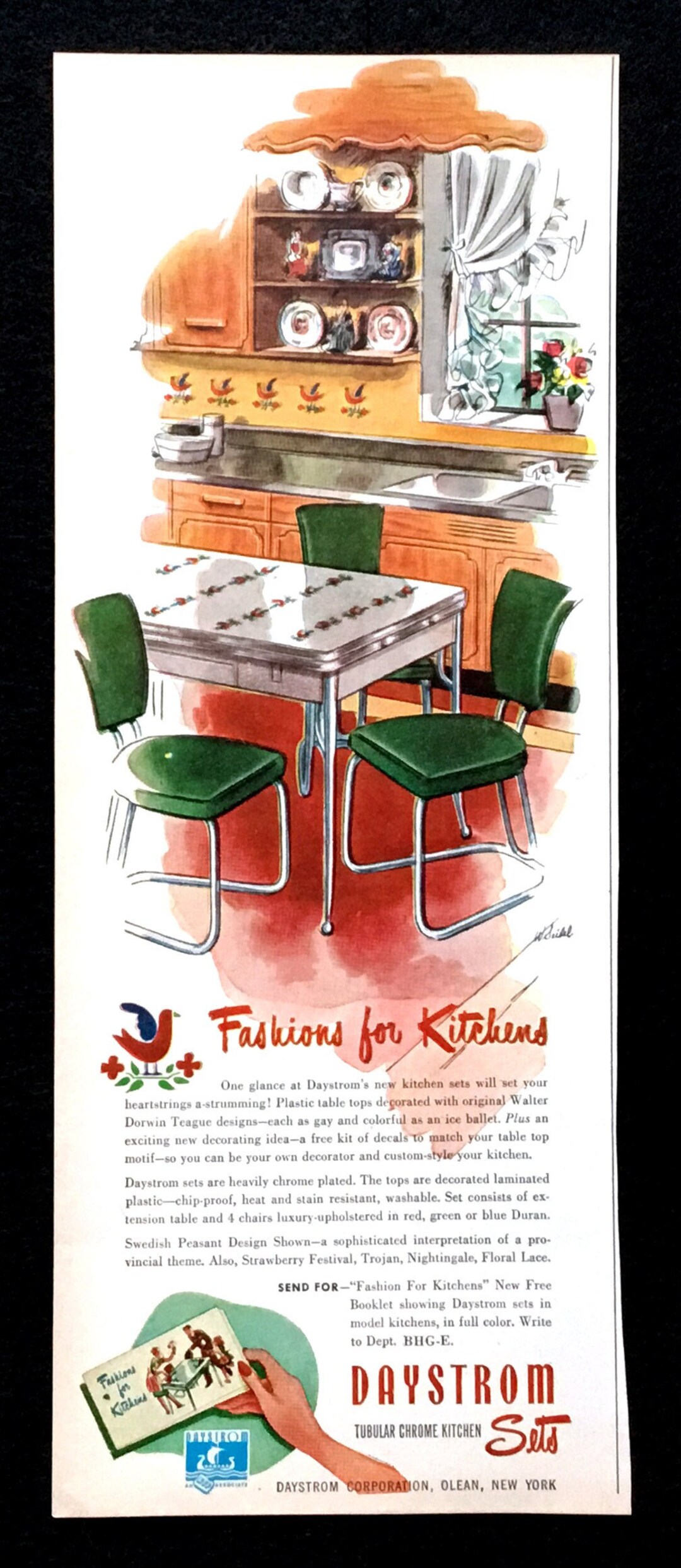 1950's Daystrom Kitchen Sets Vintage Ad, Advertising Art, Magazine Ad ...