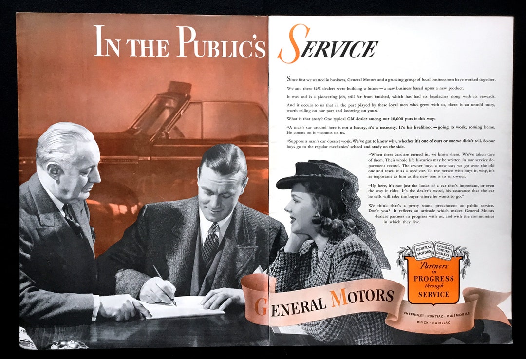 1941 General Motors Ad, Vintage Magazine Print - Etsy
