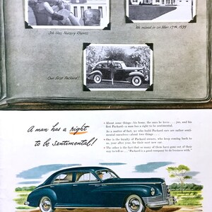 1947 Packard Vintage Ad, Advertising Art, Retro Car Ad, Magazine Ad ...