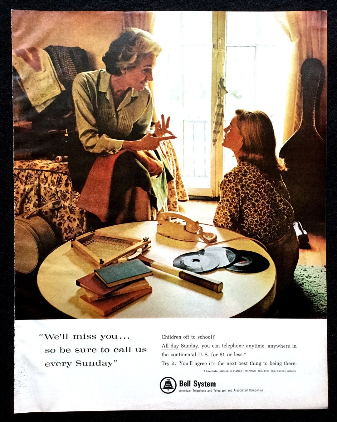 1965 Bell Telephone System Vintage Ad, Advertising Art, Magazine Ad ...