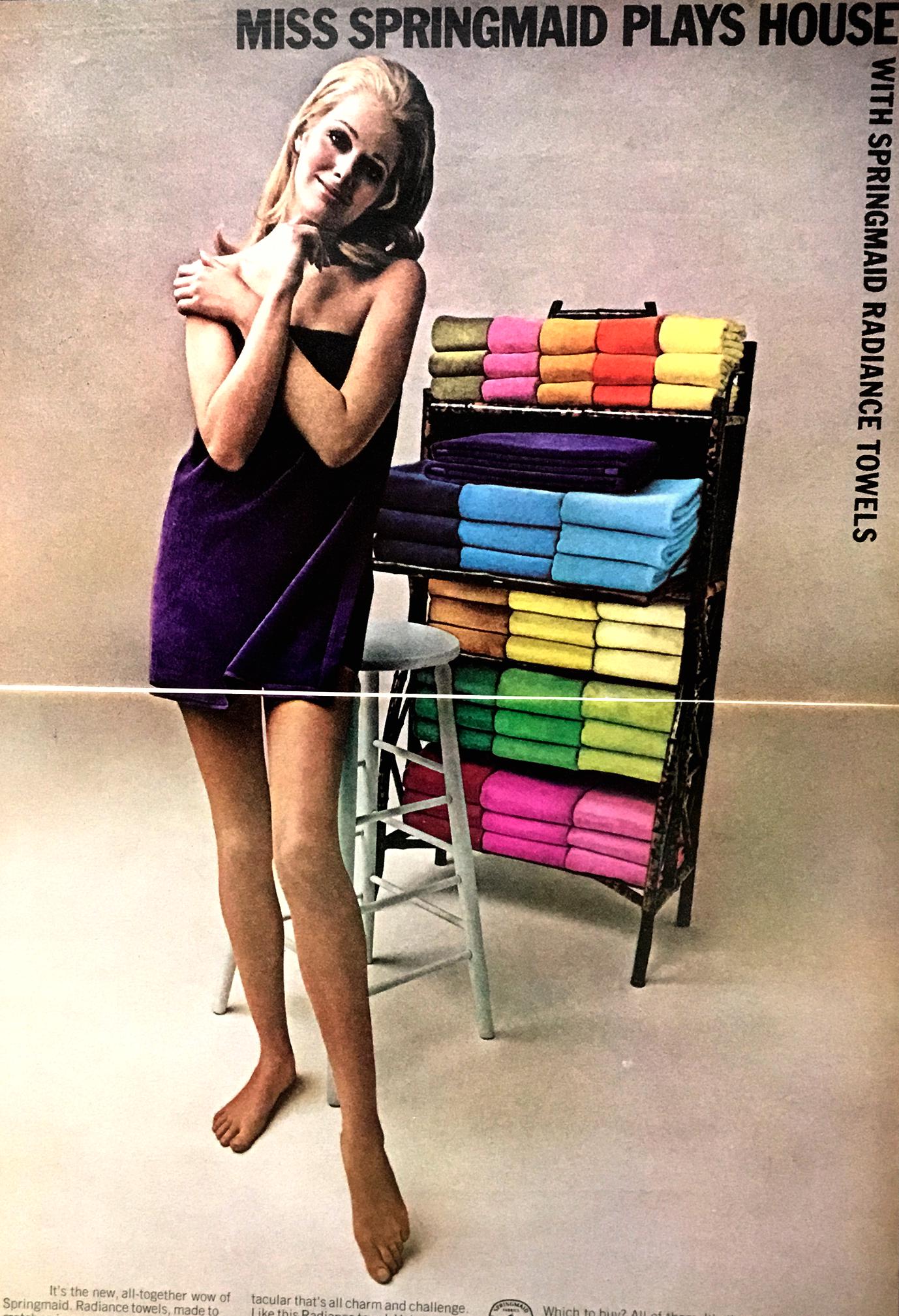 1969 Springmaid Towels Vintage Magazine Ad, Ready to Frame - Etsy