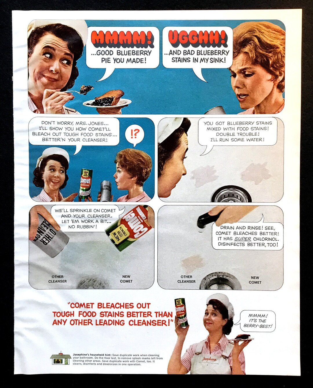 1967 Comet Cleanser Vintage Ad, Advertising Art, Magazine Ad, Print Ad ...