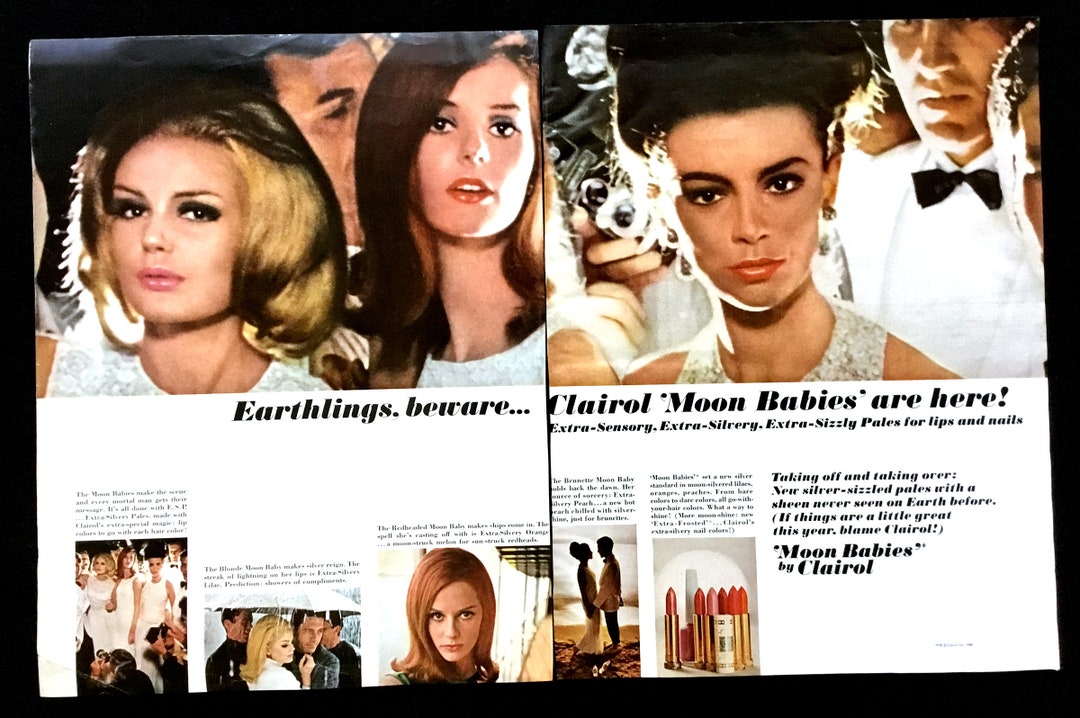 1966 Clairol Moon Babies Vintage Print Ad, 60s Fashion - Etsy