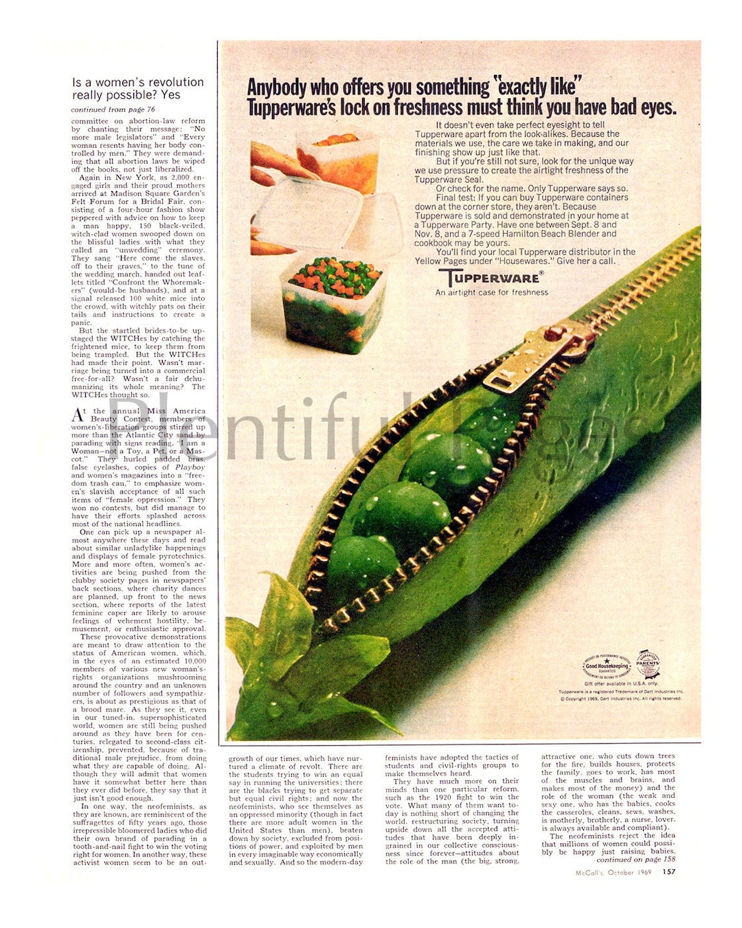 1969 Tupperware Vintage Ad, Advertising Art, Tupperware Party, Snap ...