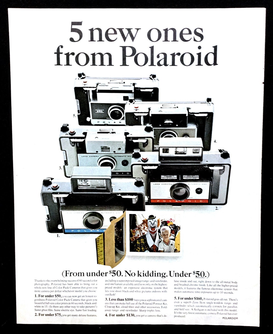 1967 Polaroid Camera Ad, Vintage Magazine Print - Etsy