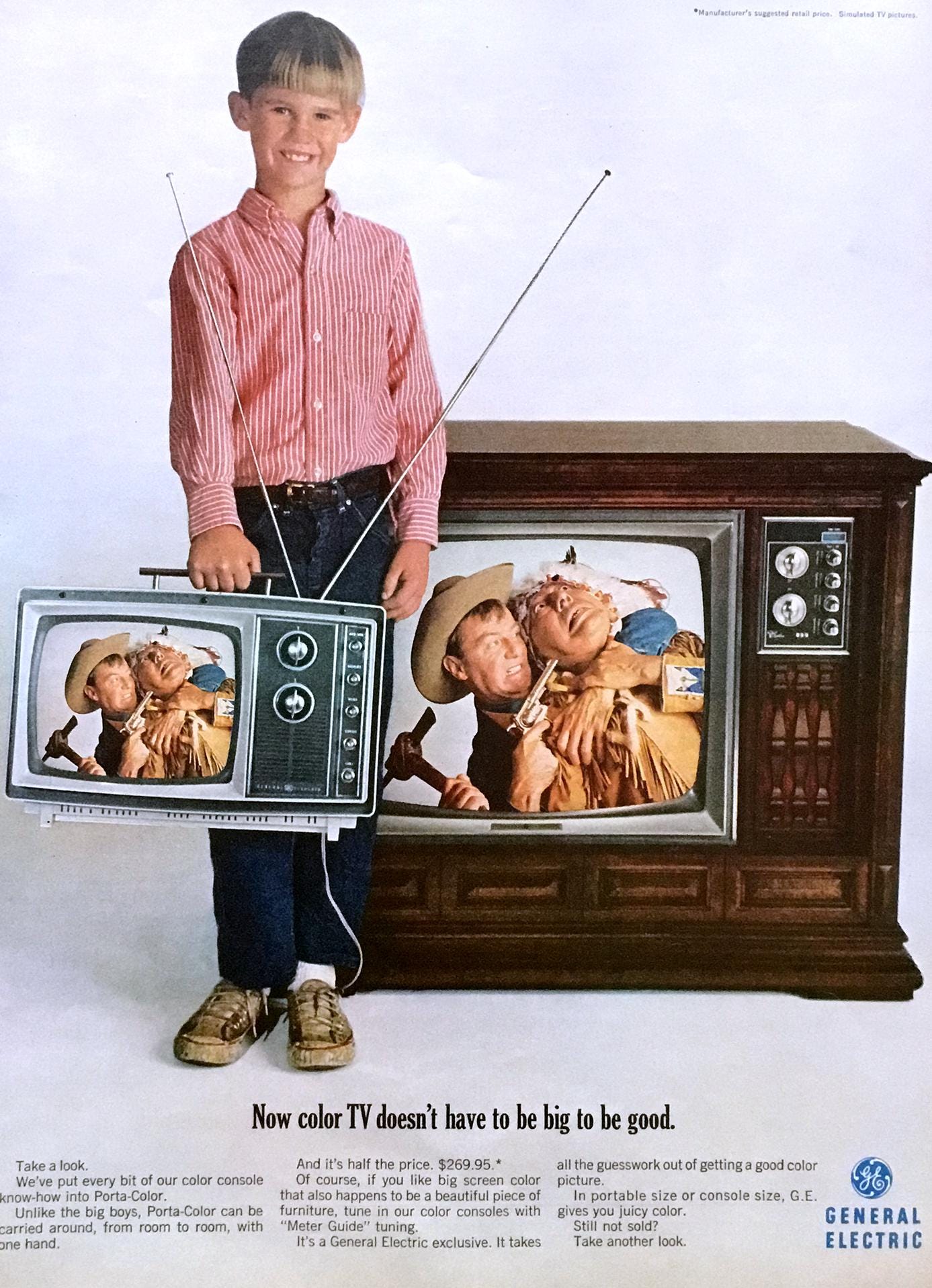 1966 General Electric TV Ad, Vintage Magazine Print - Etsy