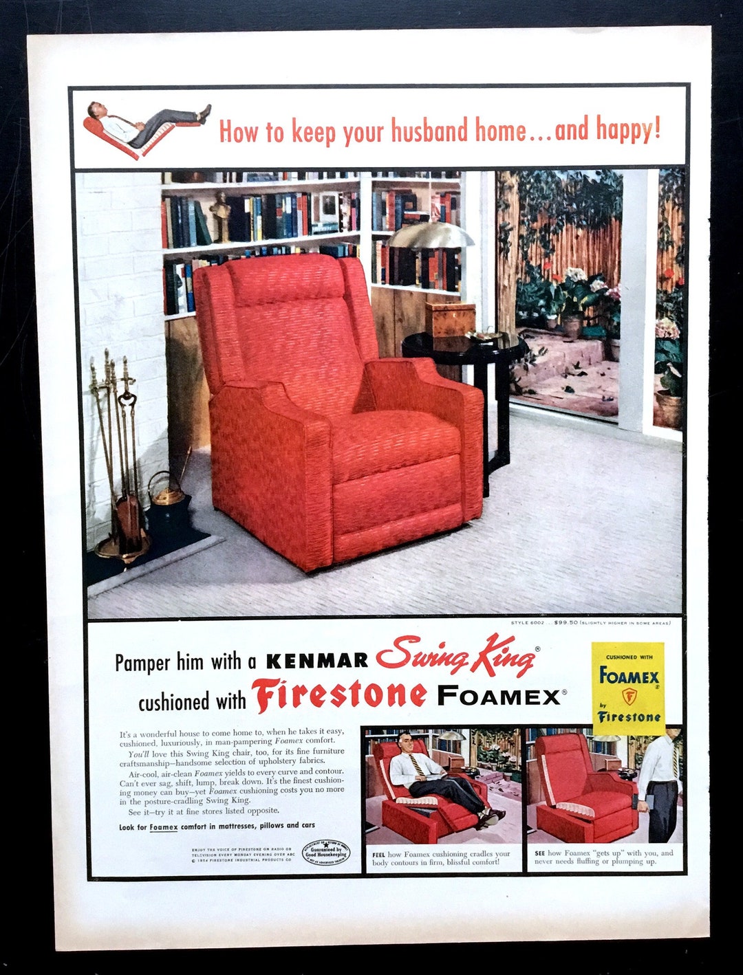 1954 Kenmar Swing King Vintage Ad, 1950's Decor, Advertisement ...