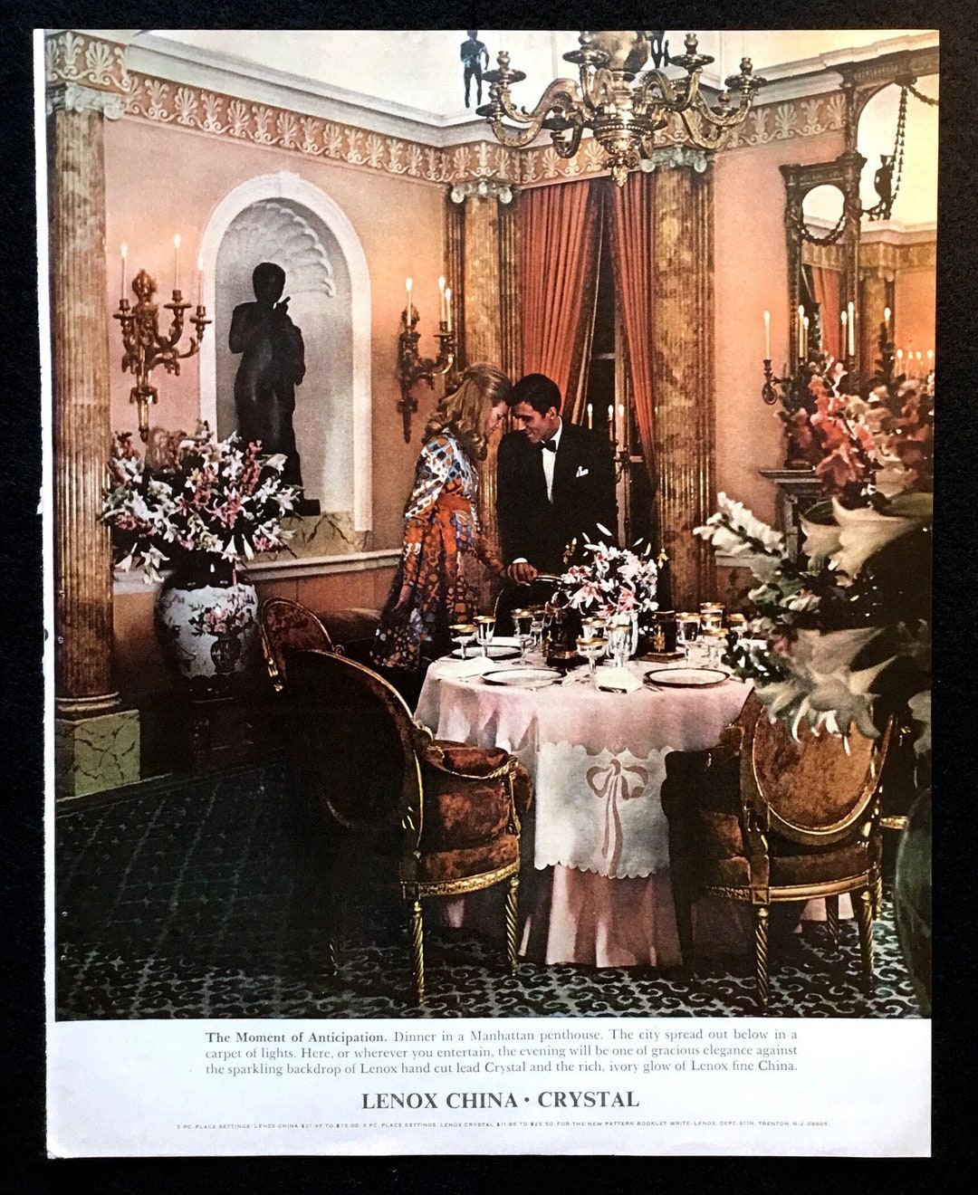 1968 Lenox China Vintage Ad, Advertising Art, Magazine Ad, 1960's Decor ...