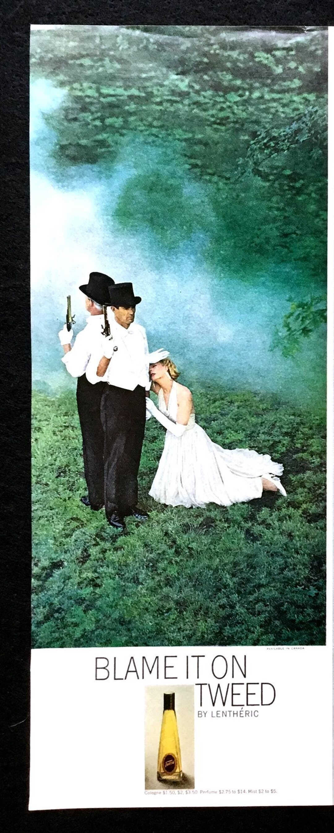1963 Tweed Cologne Ad, Vintage Magazine Print - Etsy