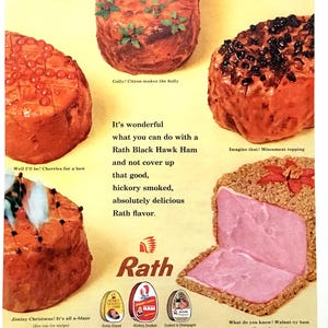1963 Rath Ham Vintage Ad, Advertising Art, Magazine Ad, Print Ad ...