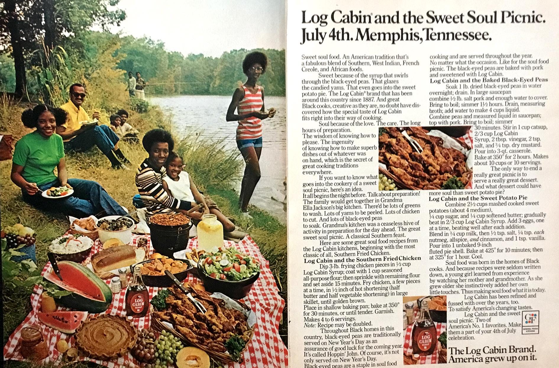 1972 Log Cabin Brand Vintage Ad, Advertising Art, Magazine Ad, Syrup ...