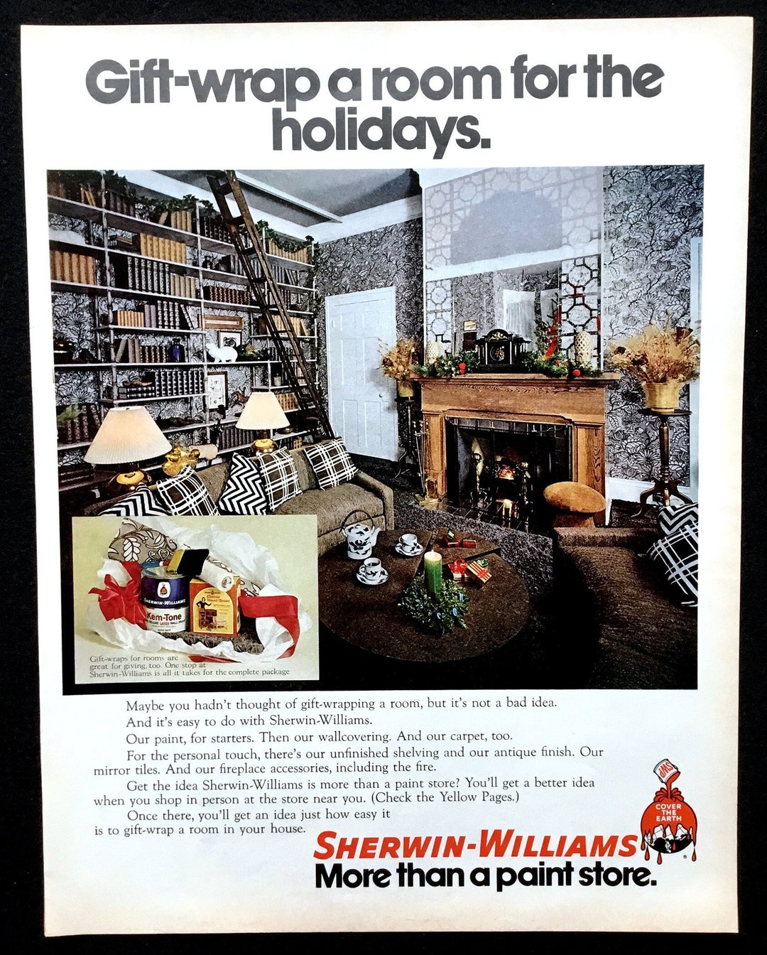 1972 Sherwin-williams Vintage Ad, Advertising Art, 1970's Decor ...