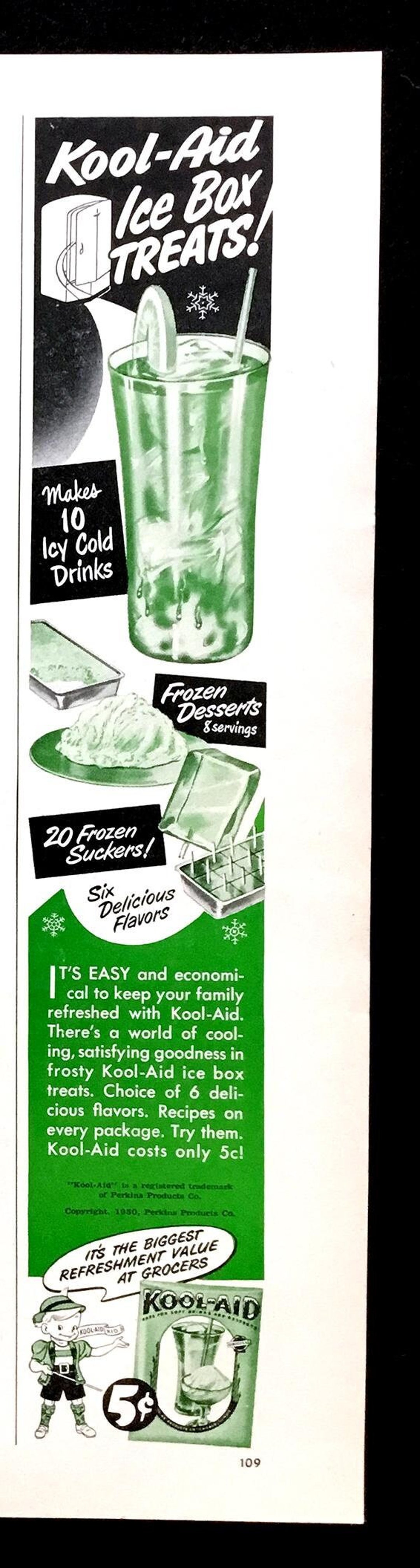 1950 Kool-aid Vintage Ad, Advertising Art, Magazine Ad, Print Ad ...