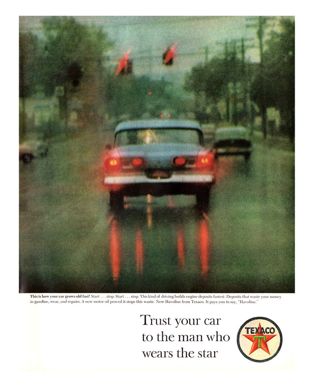1963 Texaco Ad, Vintage Magazine Print, Automotive Advertising Art - Etsy