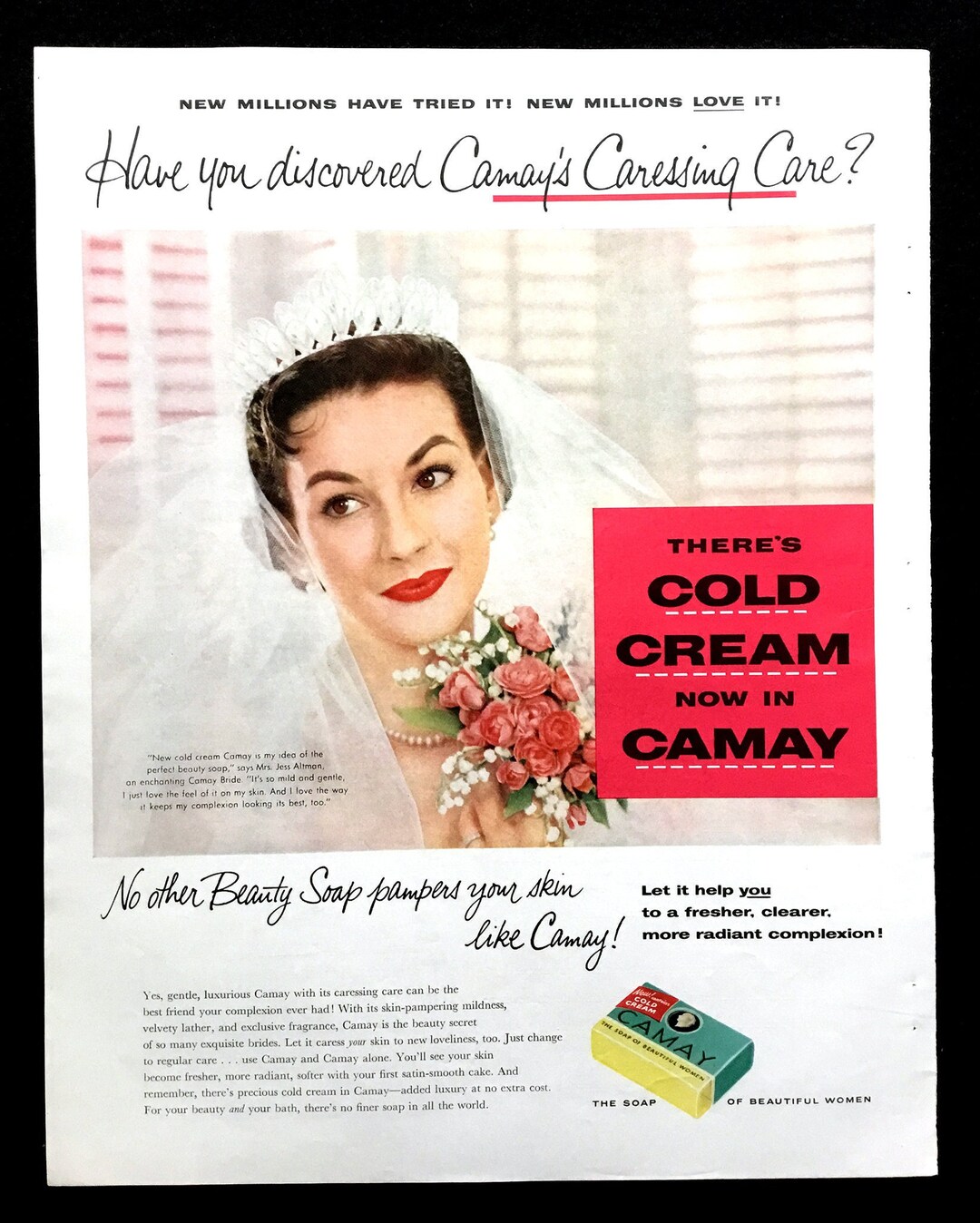 1955 Camay Soap Ad, 1950s Bride Magazine Print - Etsy