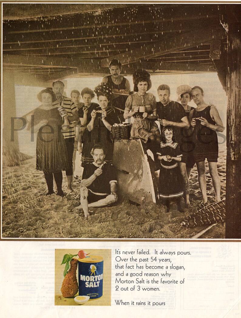 1966 Morton Salt Vintage Ad Advertising Art Magazine Ad - Etsy