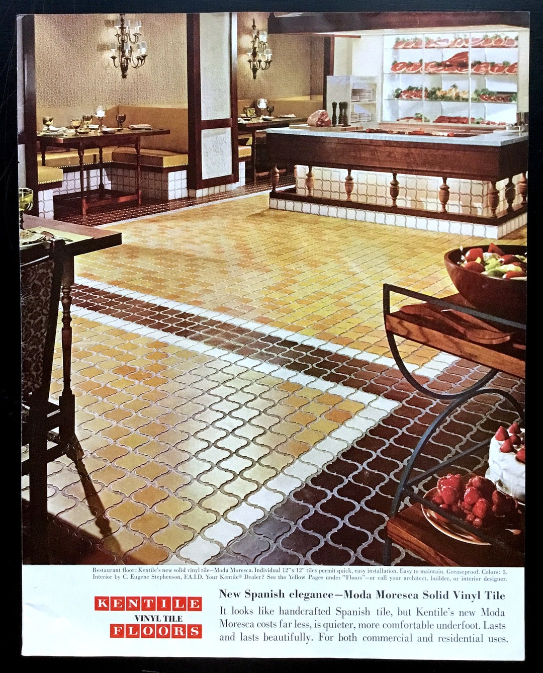 1967 Kentile Vinyl Tile Floors Vintage Ad, Advertising Art, Magazine Ad ...