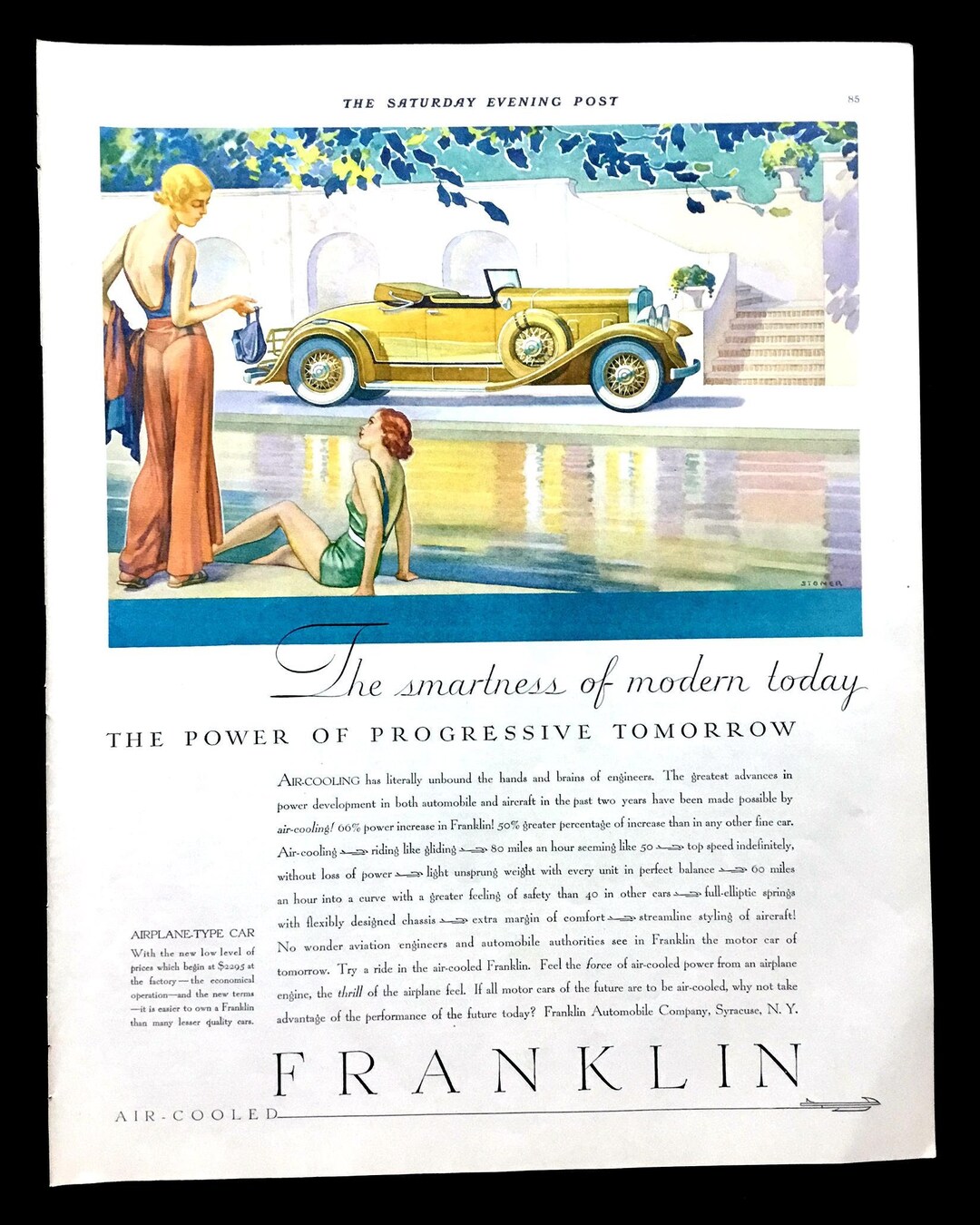 1931 Franklin Automobile Vintage Ad, Advertising Art, Magazine Ad ...