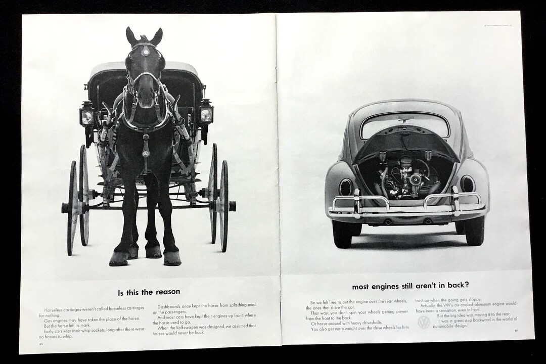 1963 Volkswagen vintage Ad, Advertising Art, Magazine Ad, VW Bug, Print ...