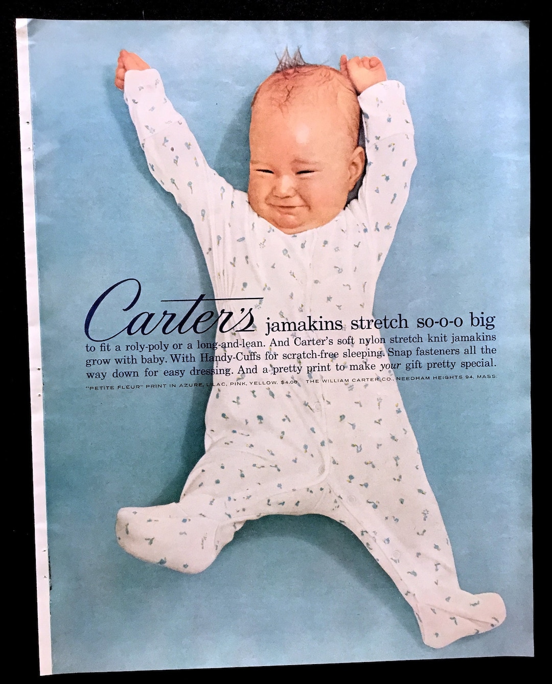 1960's Carter's Vintage Ad, Baby Clothes, Advertising Art, Magazine Ad ...
