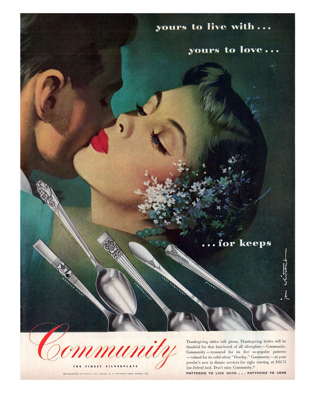 1950 Community Silver-plate Vintage Ad, Advertising Art, Magazine Ad ...