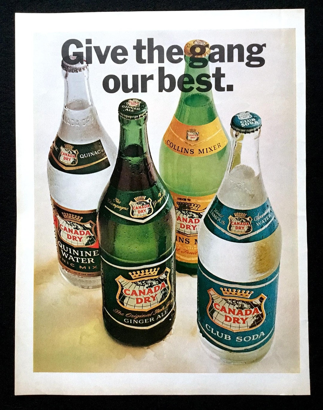 1960's Canada Dry Vintage Ad, Advertising Art, Magazine Ads, Kitchen ...