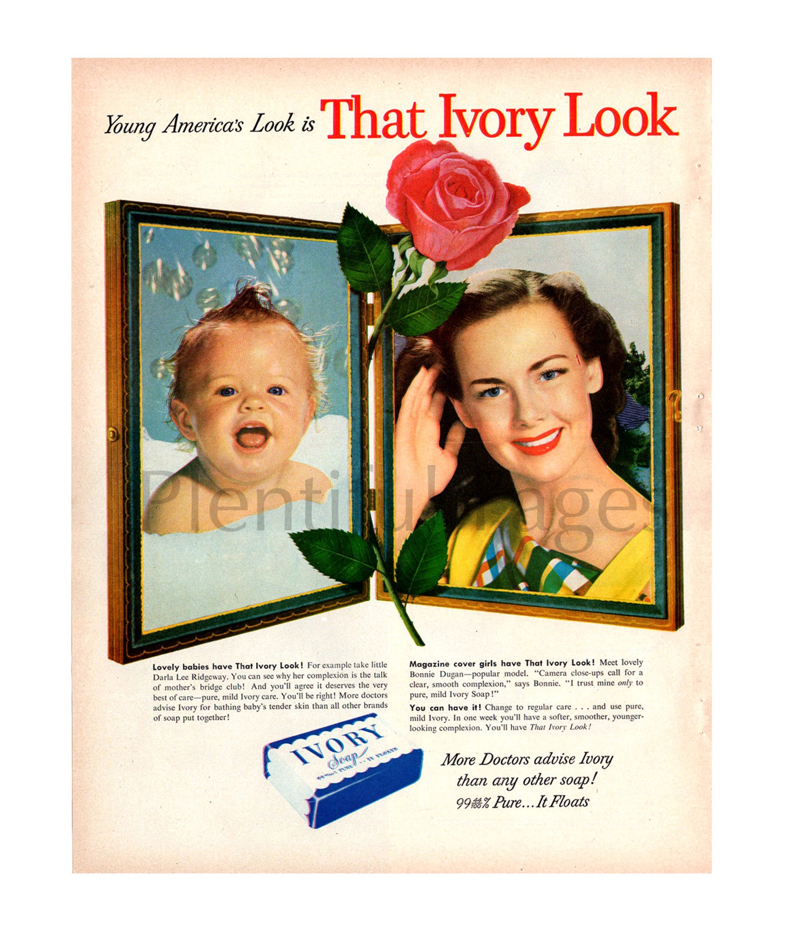 1950 Ivory Soap Vintage Ad Advertising Art 1950's | Etsy