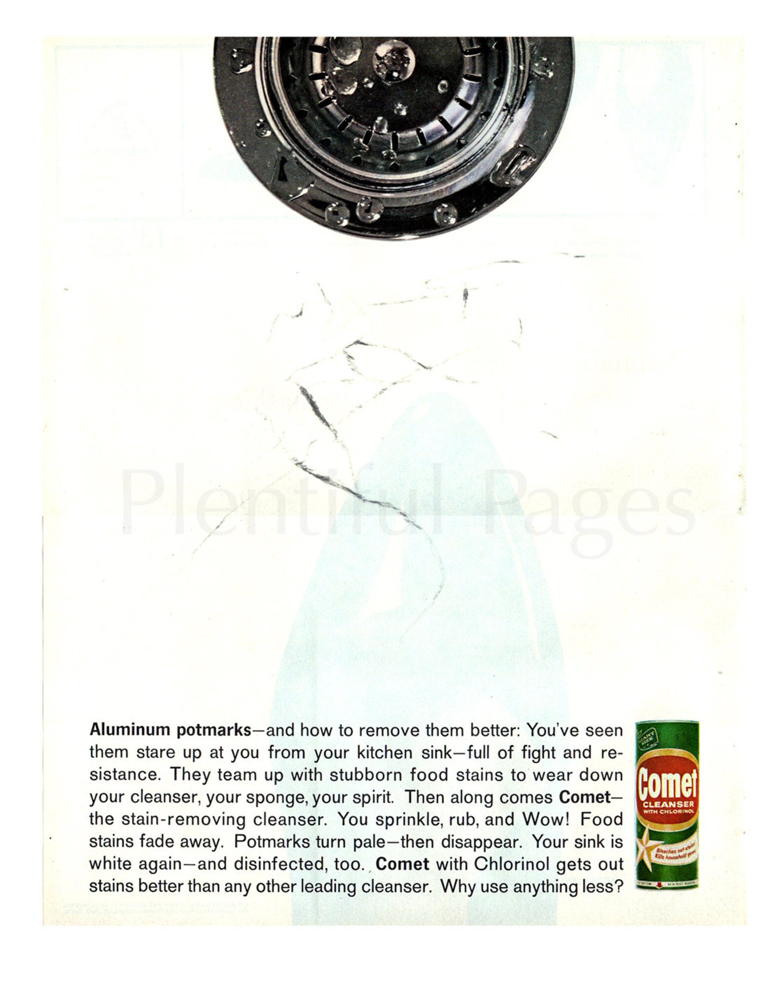 1963 Comet Cleanser Vintage Ad Advertising Art Magazine Ad | Etsy