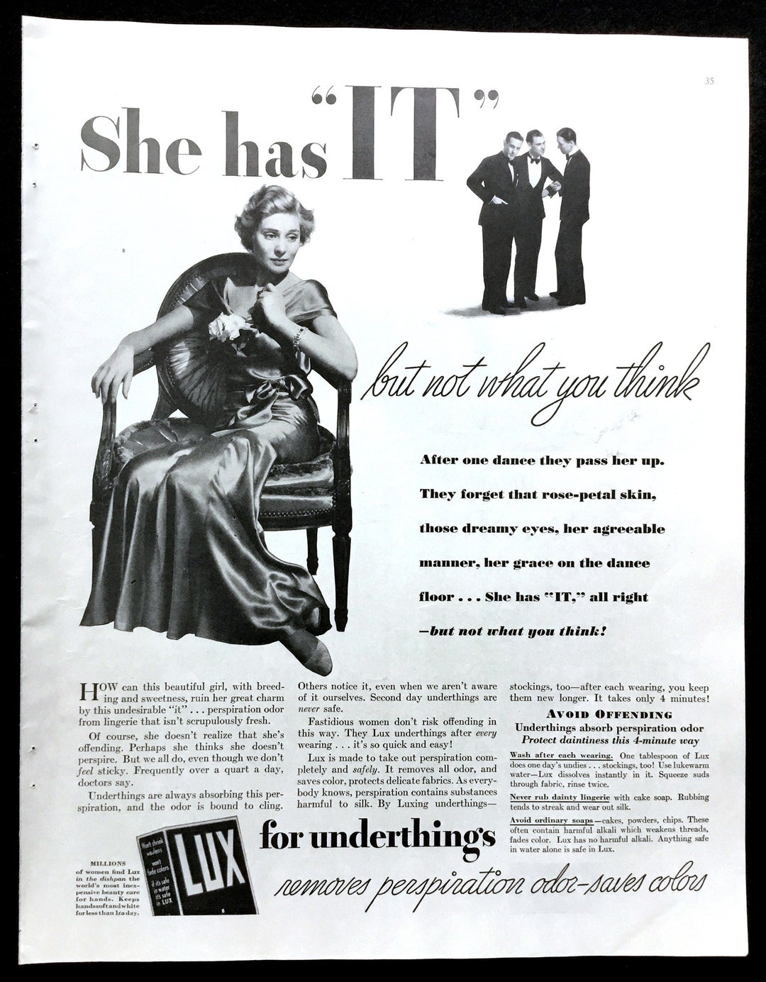 1933 Lux Detergent Vintage Ad, Advertising Art, Magazine Ad, 1930's ...