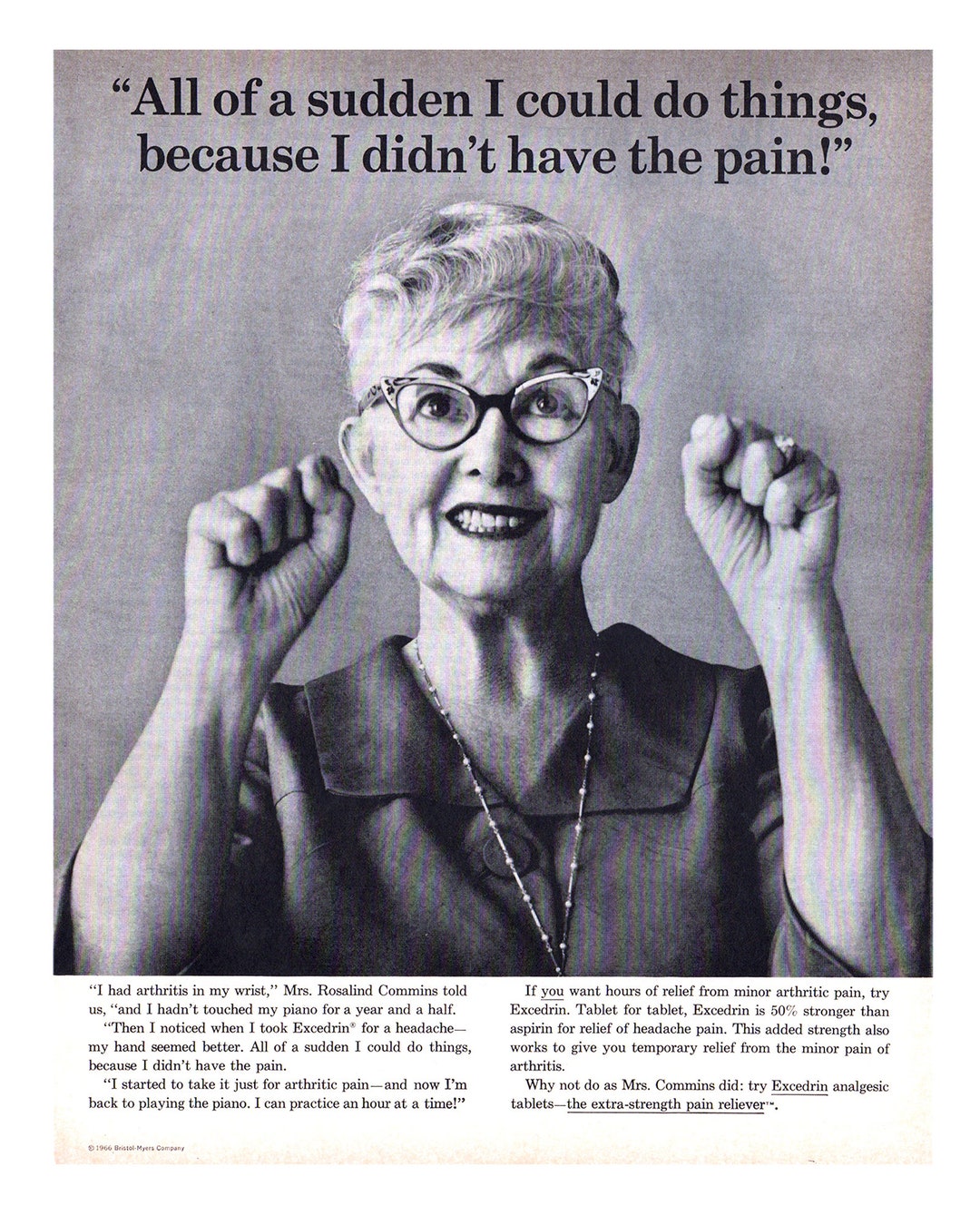 1966 Excedrin Vintage Ad, Advertisement, Aspirin, Magazine Ad ...