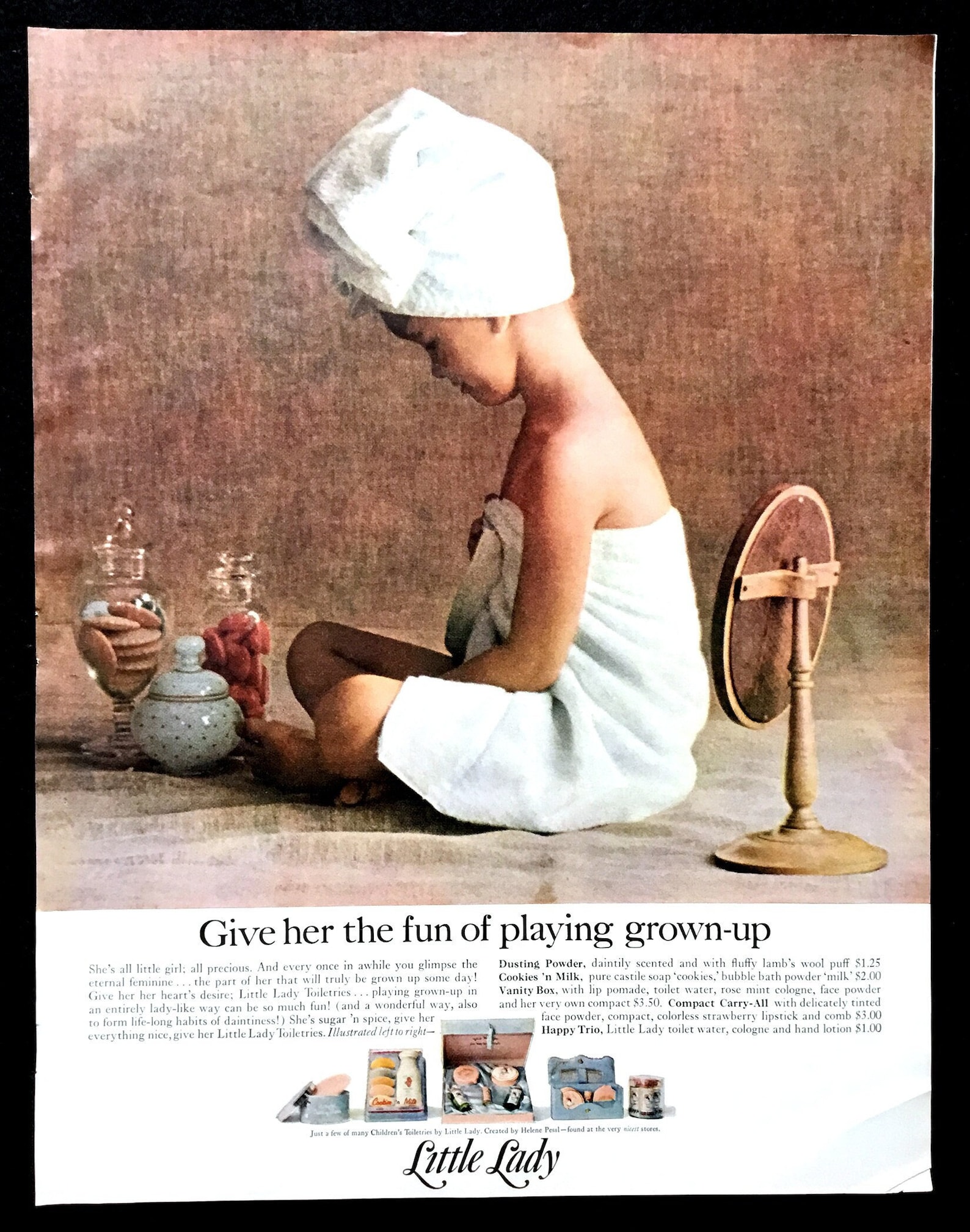 1960 Little Lady Toiletries Vintage Ad, Advertising Art, Magazine Ad ...