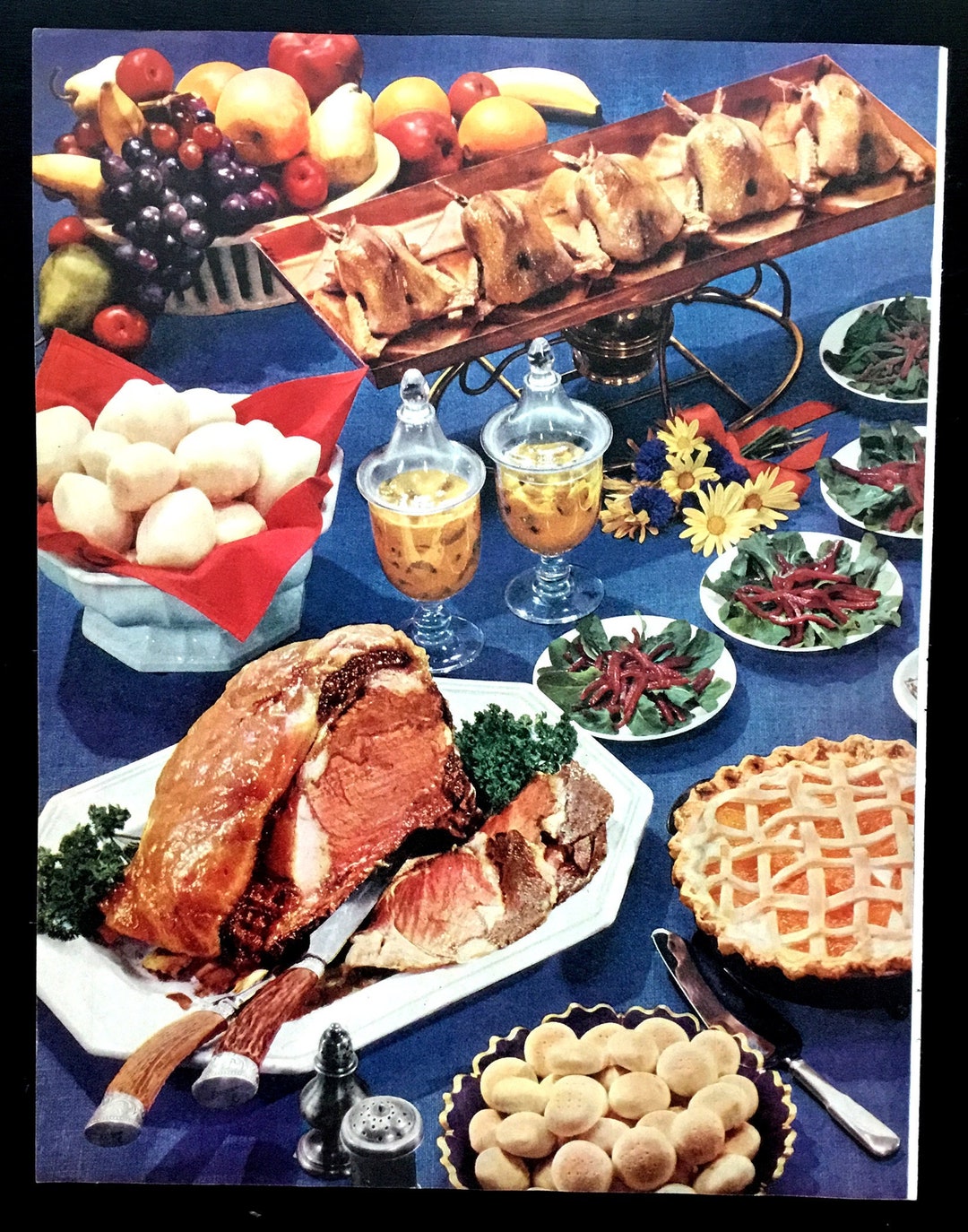 1950's Vintage Food Image Food Photography Roast Beef - Etsy