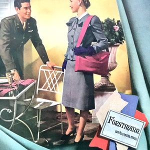 1944 Forstmann Wool Vintage Ad, Advertising Art, Magazine Ad, 1940's ...