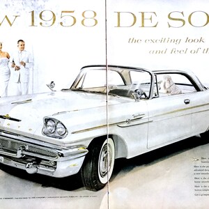 1958 De Soto Vintage Ad, Advertising Art, Chrysler, Magazine Ad ...