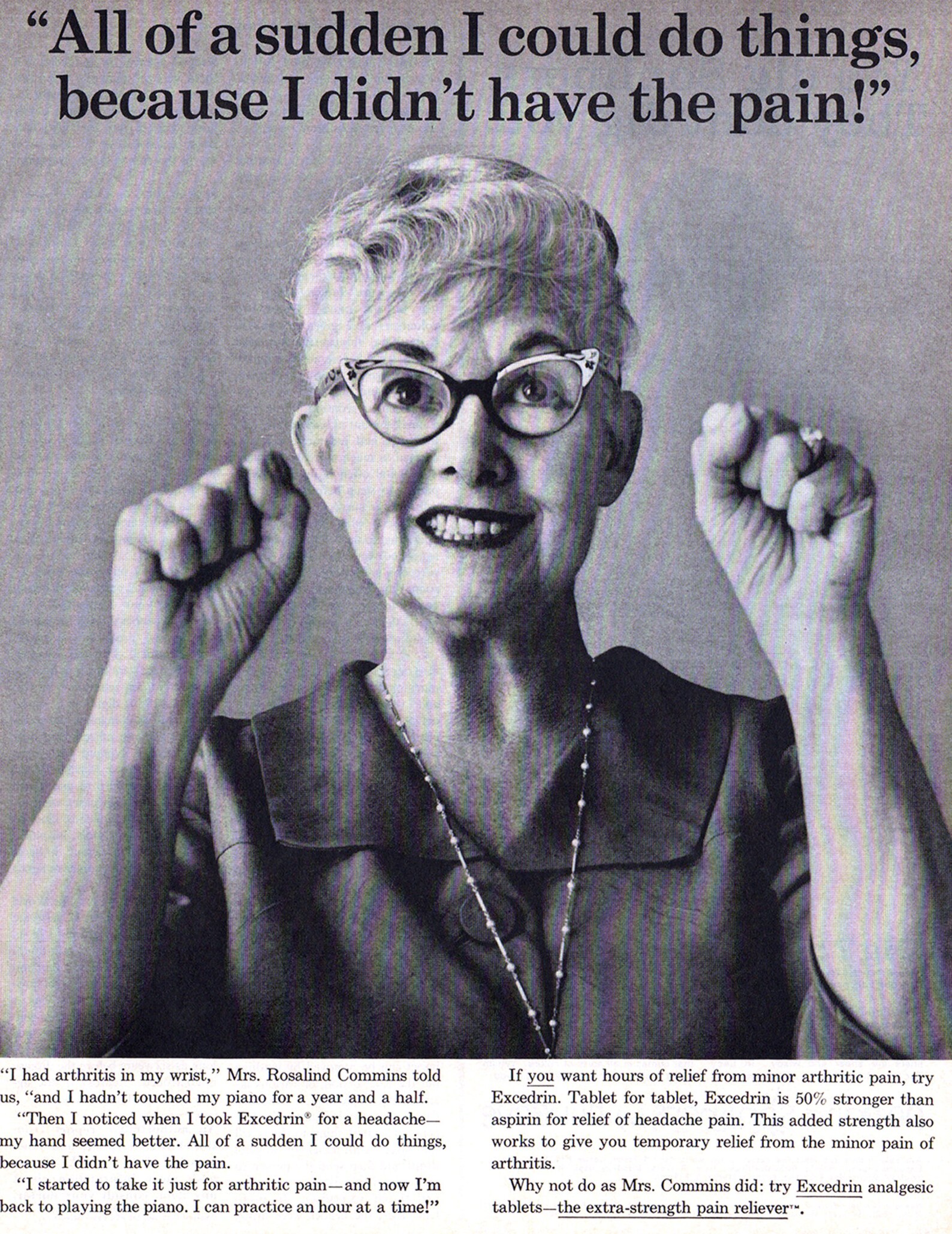 1966 Excedrin Vintage Ad Advertisement Aspirin Magazine Ad - Etsy