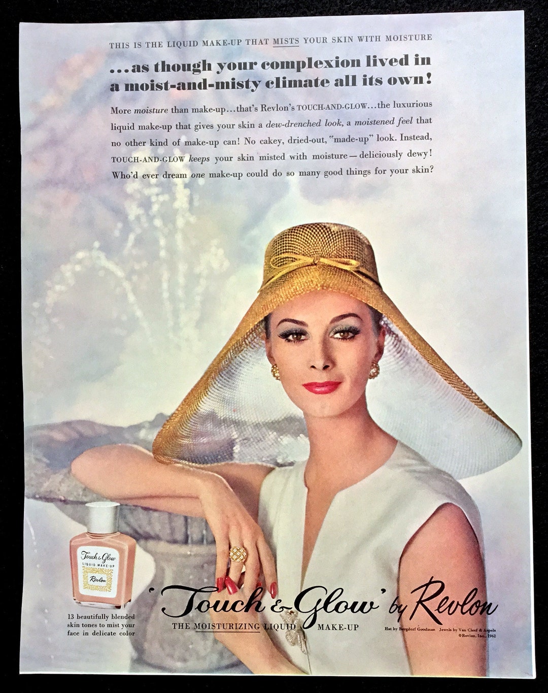 1965 Revlon Vintage Ad, Advertising Art, Make-up, Magazine Ad, 1960's ...