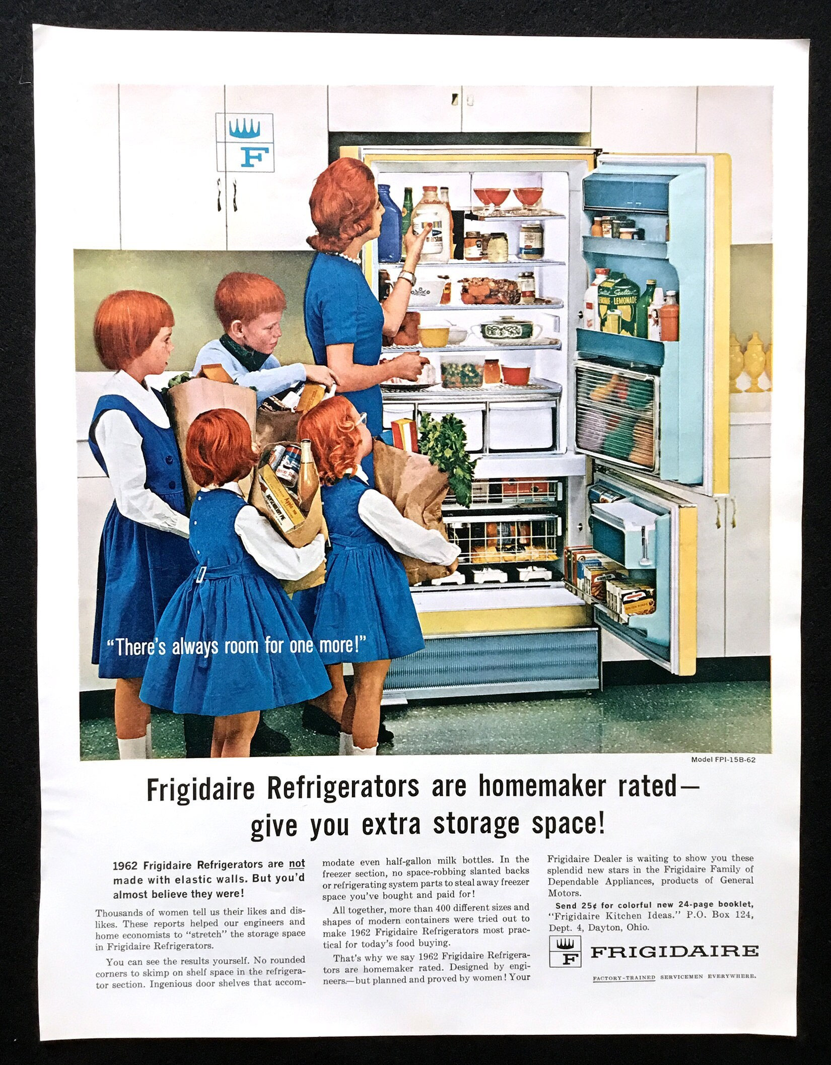 Refrigerator 1960s Ads