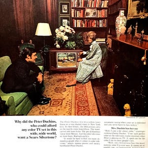 1968 Sears Silvertone TV Vintage Ad, Advertising Art, Magazine Ad ...
