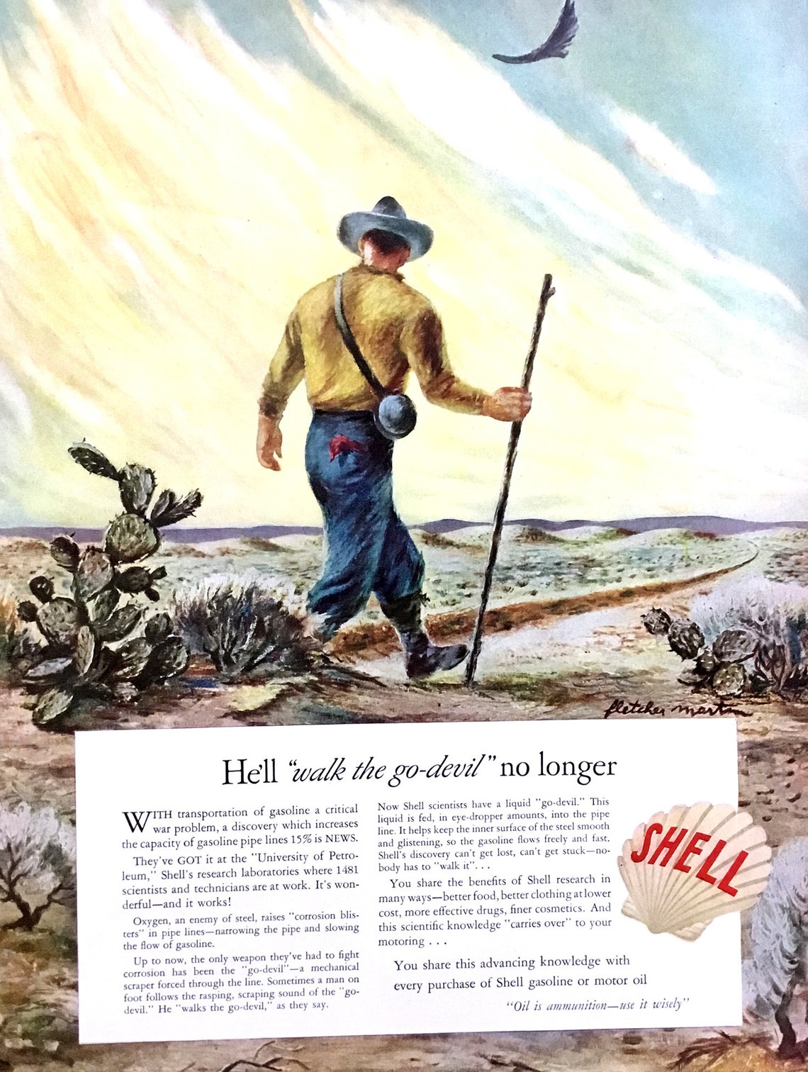 1942 Shell Gas Ad, Vintage Magazine Print, Advertising Art - Etsy