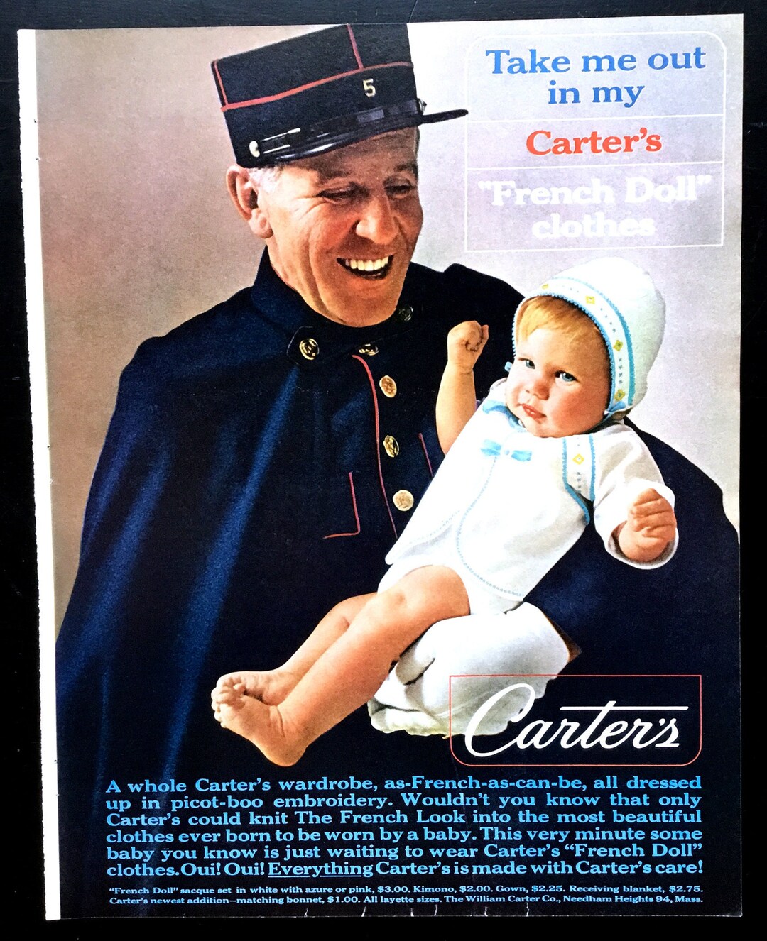 1963 Carter's Baby Clothes Vintage Ad, Advertising Art, Magazine Ad ...