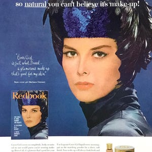 1963 Cover Girl Ad, Vintage Makeup Advertising Art - Etsy