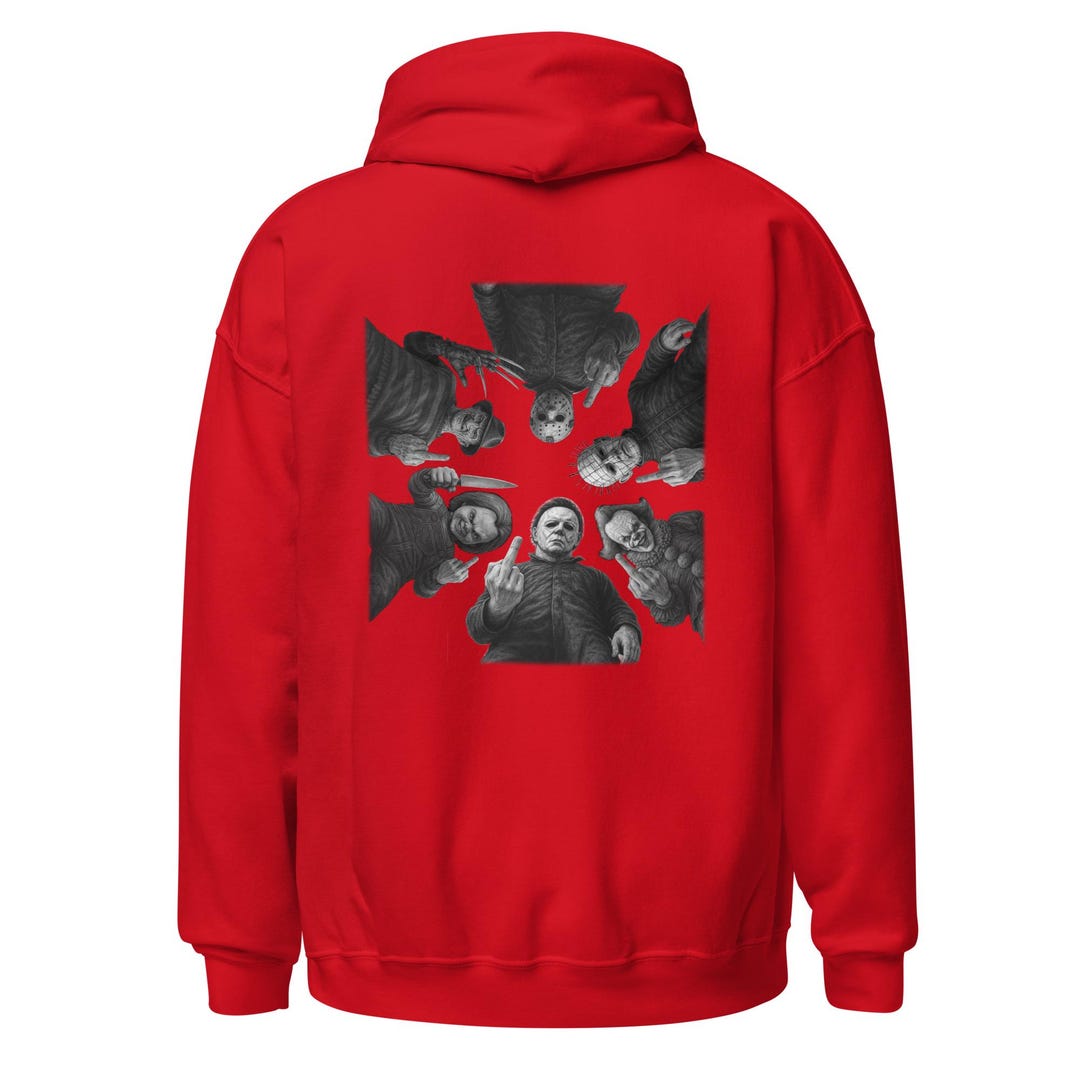 Limited Edition Horror Villain Hoodie • Back Print Slasher Streetwear ...