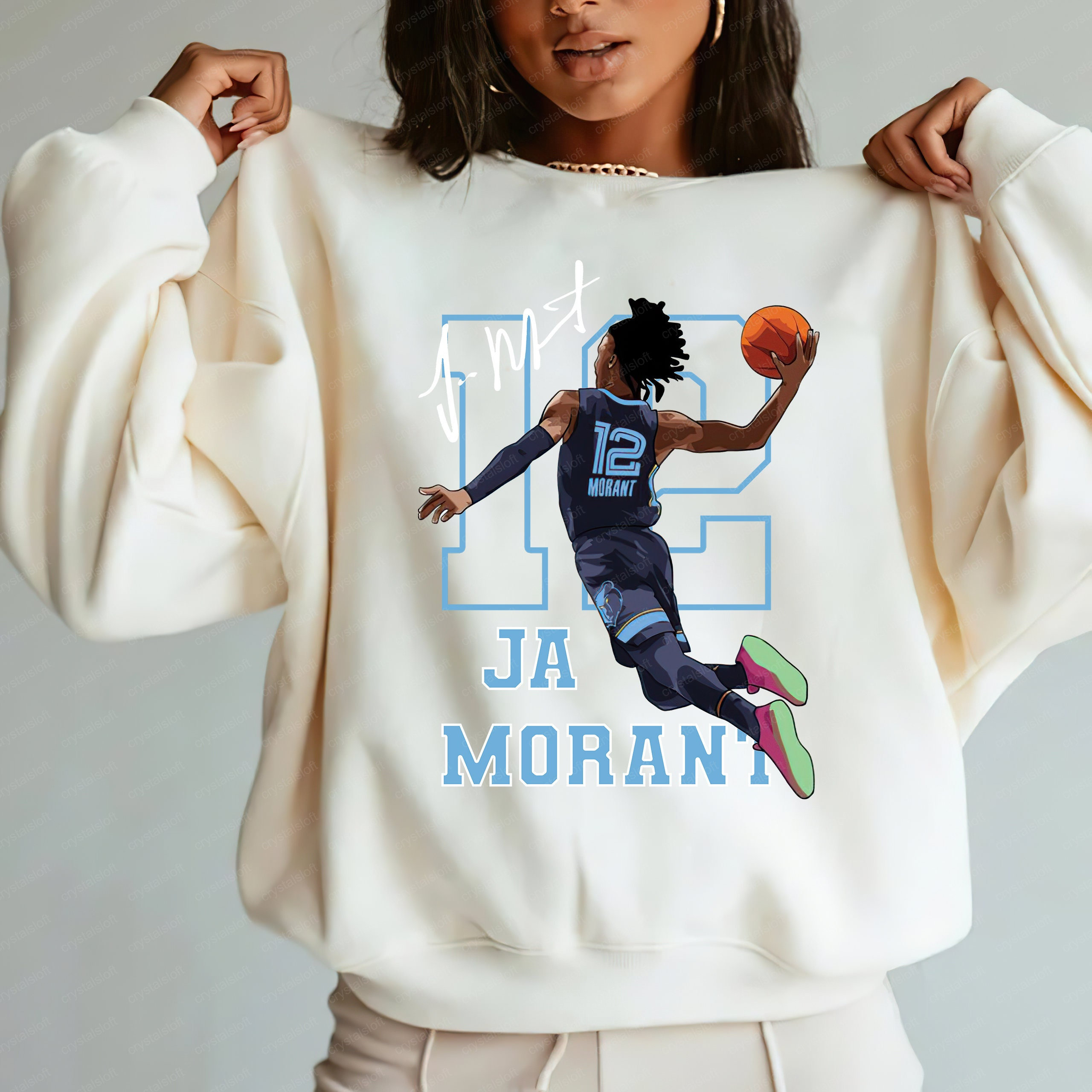 Ja Morant Dunk Memphis Grizzlies Ja Morant Sweatshirt