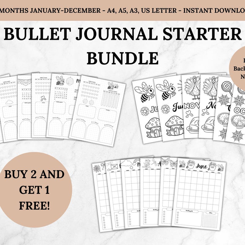 Bullet Journal Starter Kit - Etsy