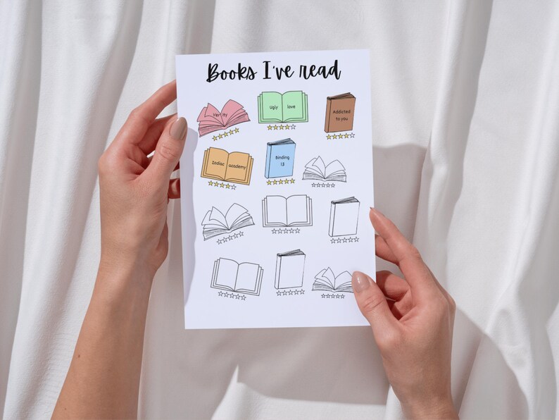 Reading Tracker Bullet Journal Template, Printable Journal Template ...