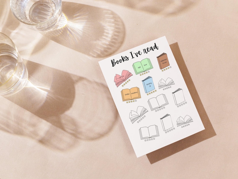 Reading Tracker Bullet Journal Template, Printable Journal Template ...