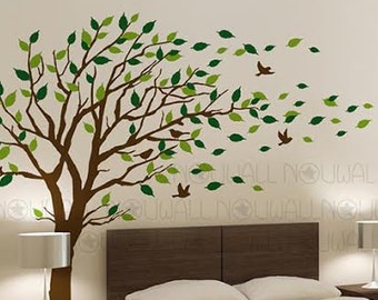 Windy Tree Decal - Etsy