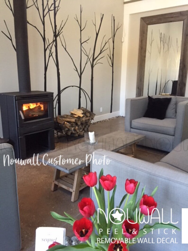Vinyl Wall Art Sticker Wall Decal Winter Tree Decal Wall - Etsy