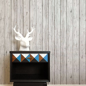 Grey Wood Texture Wallpaper Peel and Stick Home Decor Wall Decor Wall ...